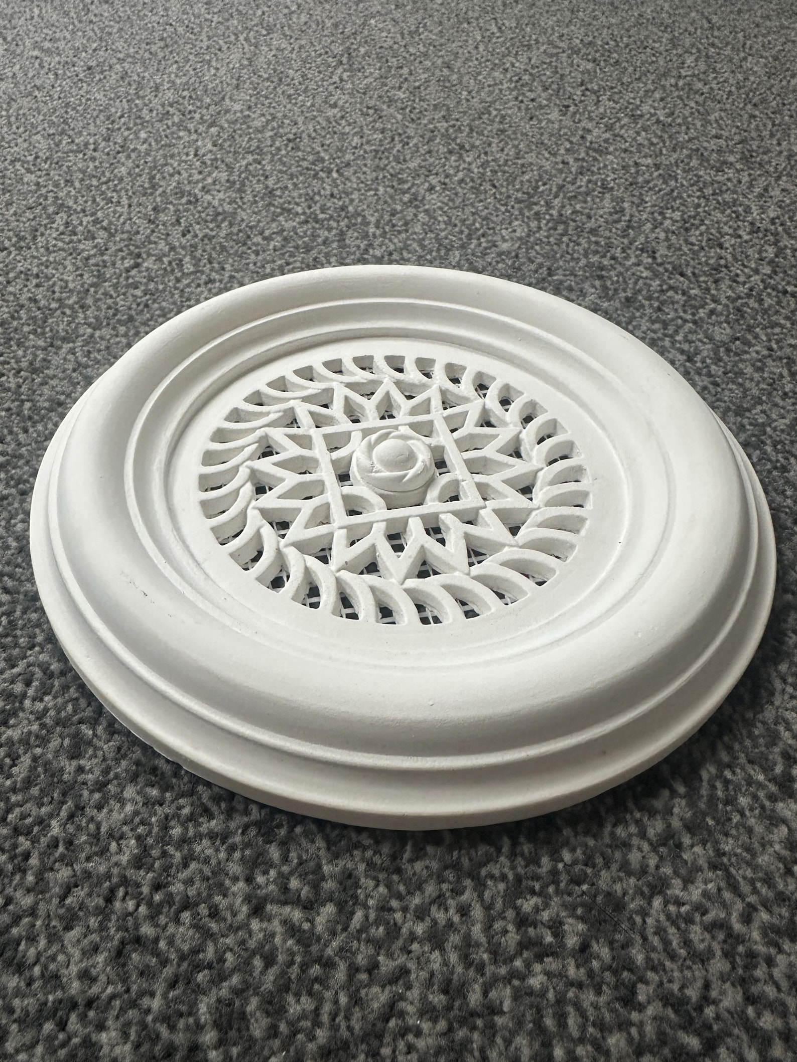 Decorative Handmade Victorian Plaster Air Vent Cover With Fitted Insect ...