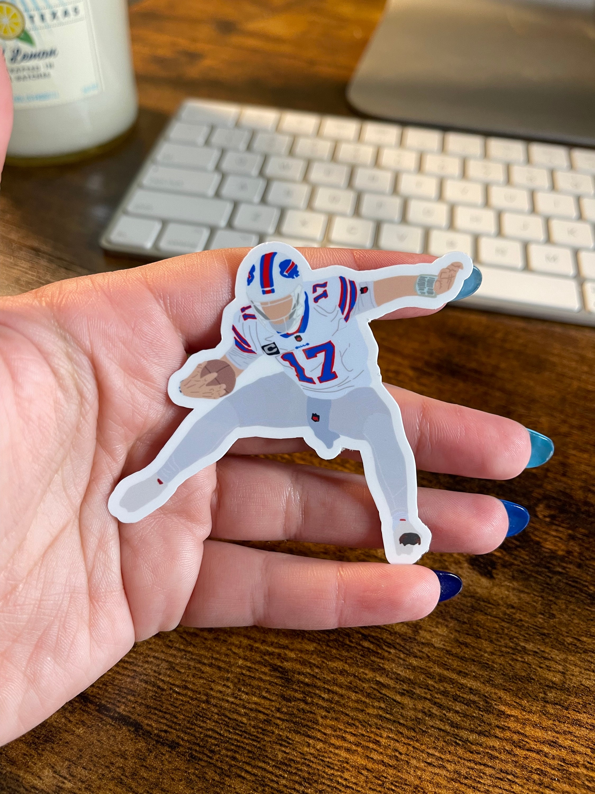 Jumping Josh Allen Sticker - Etsy
