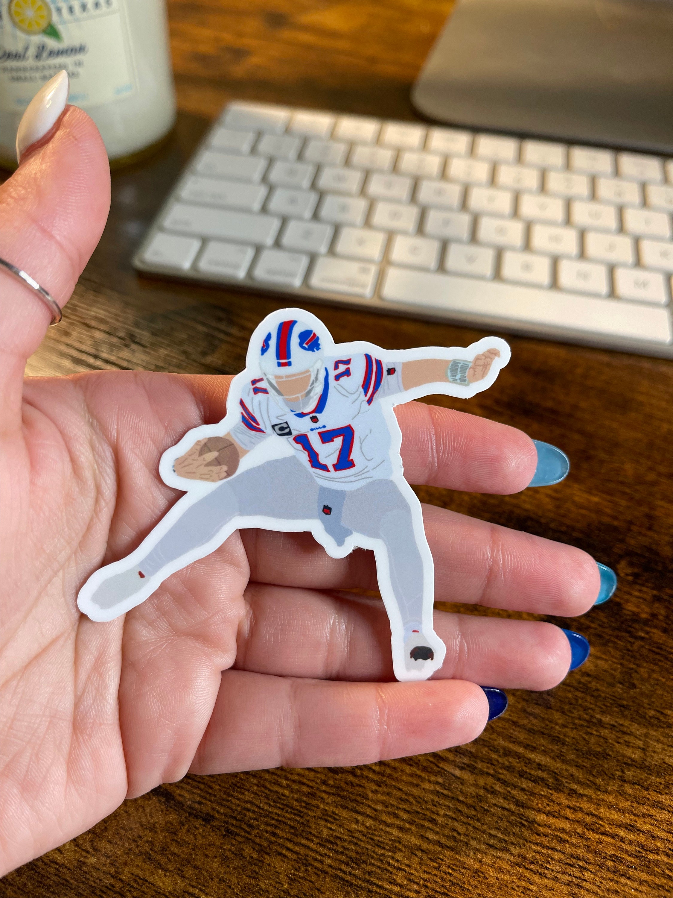 Jumping Josh Allen Sticker - Etsy