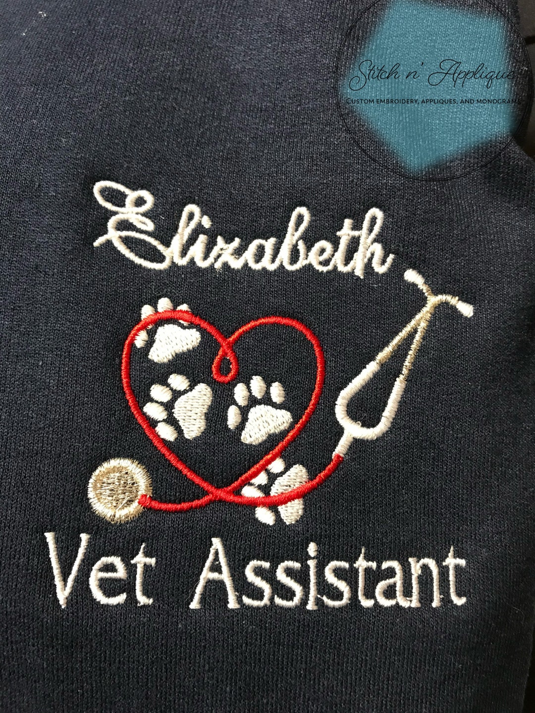 Monogrammed Vet Tech Shirt,vet Assistant, Gift Idea Women, Pre-vet Gift ...
