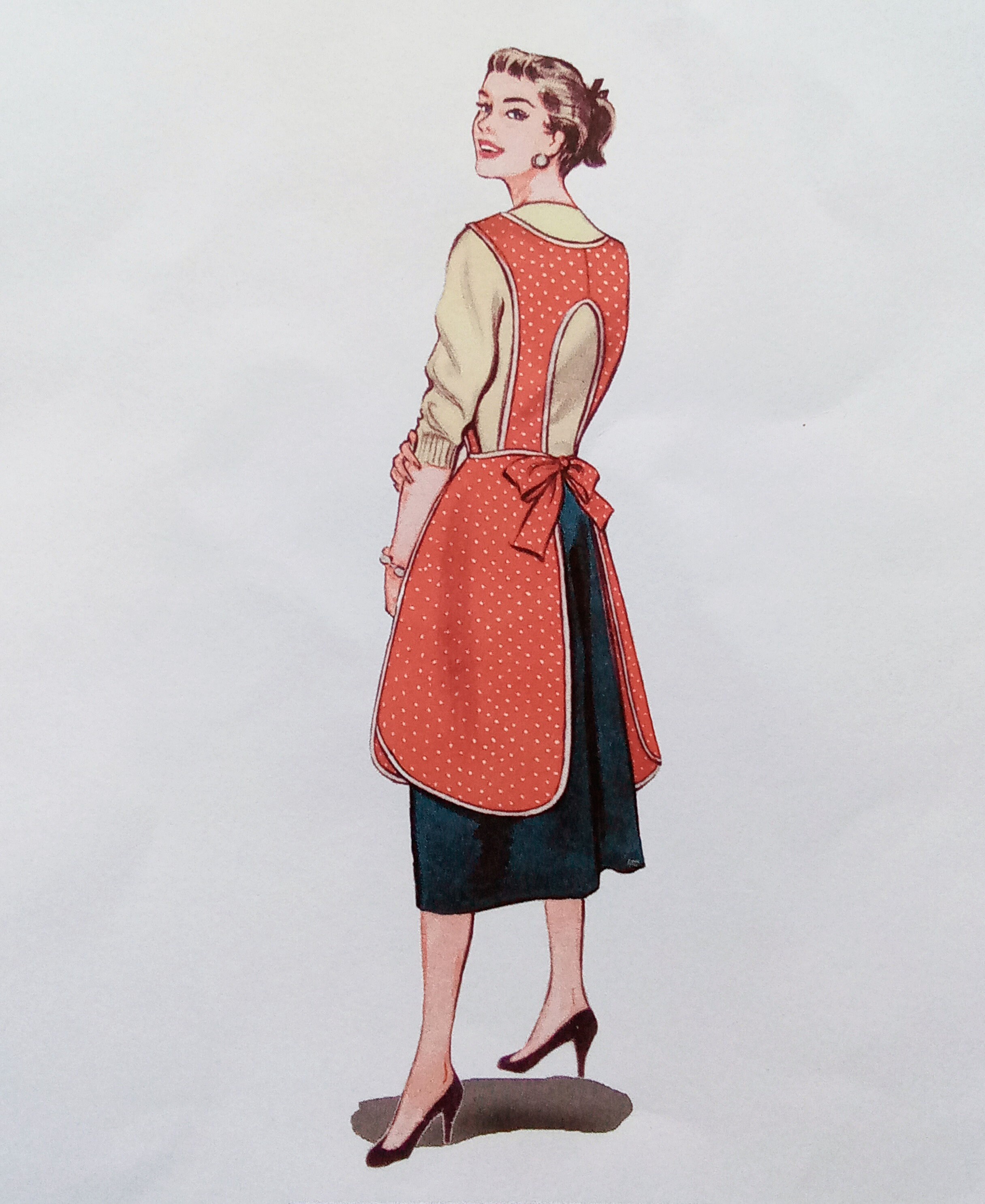 Vintage Style 1950's Apron Full Apron Farmhouse Style - Etsy