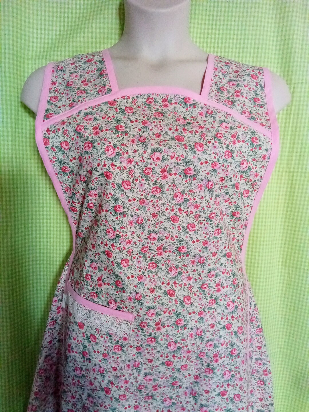 Vintage Style 1950's Apron, Full Apron, Farmhouse Style H-back Apron ...