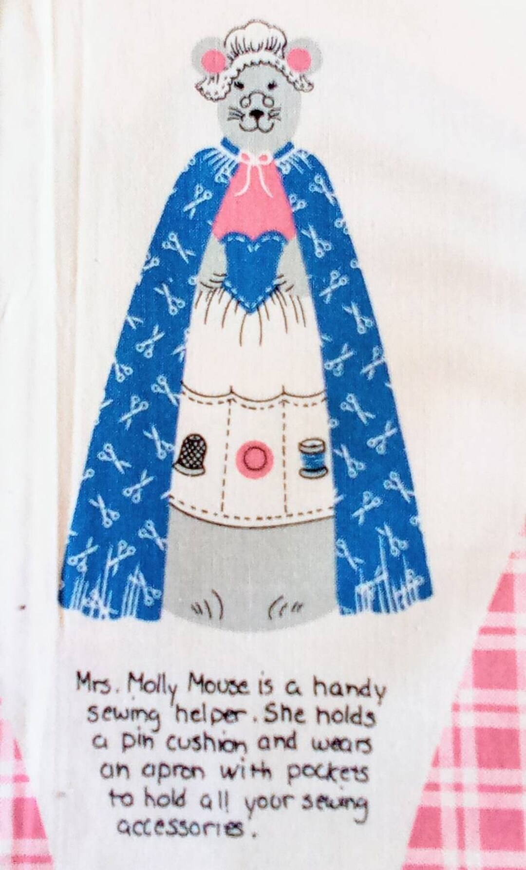 Molly Mouse Handy Sewing Helper Cut & Sew Fabric Panel Sewing - Etsy
