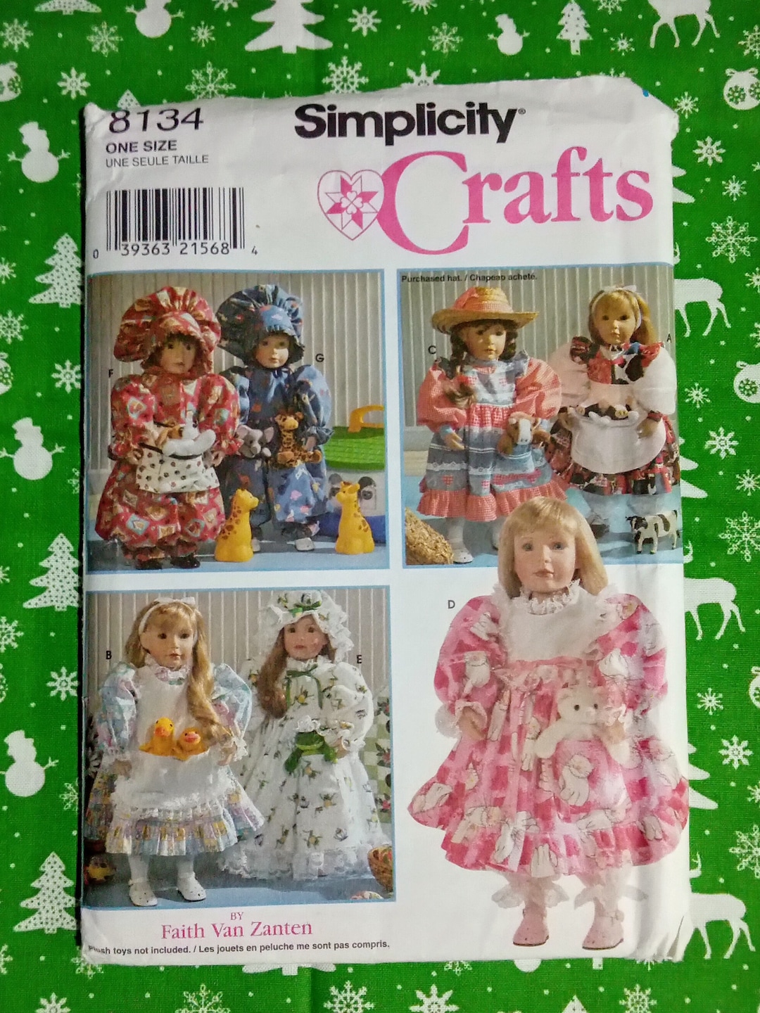 Simplicity 8134 18 Inch Doll Clothes Sewing Pattern - Etsy