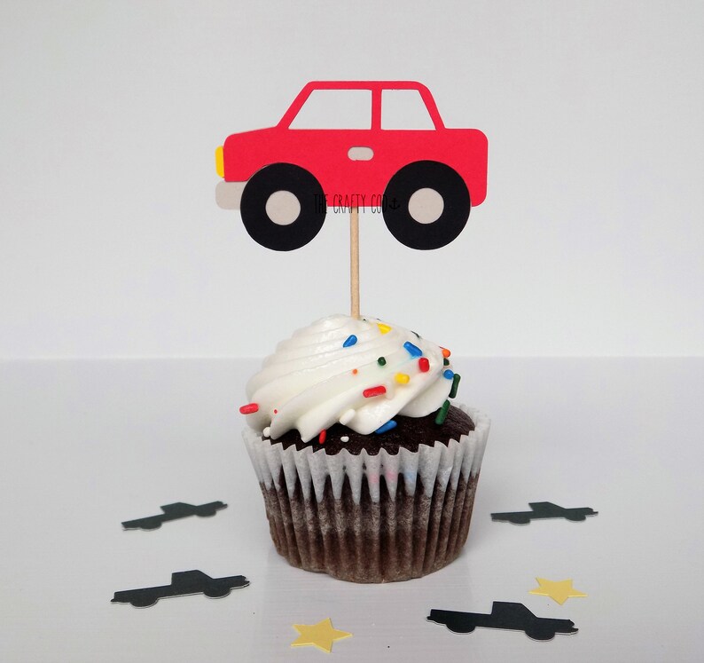Car/Truck/Coupe Cupcake and Food Toppers Sets of 15 Fire | Etsy