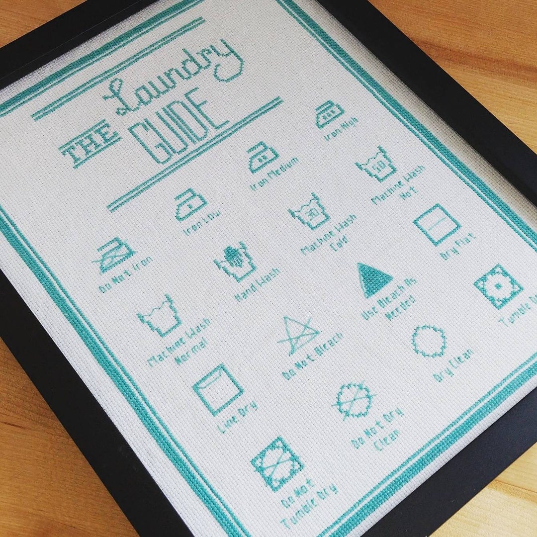 PDF, the Laundry Guide, Laundry, Laundry Cross Stitch, Cross Stitch ...