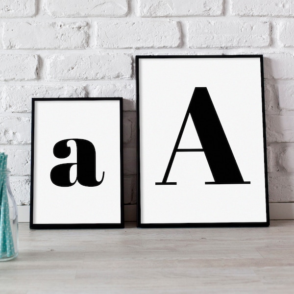 Single Letter Print - Etsy