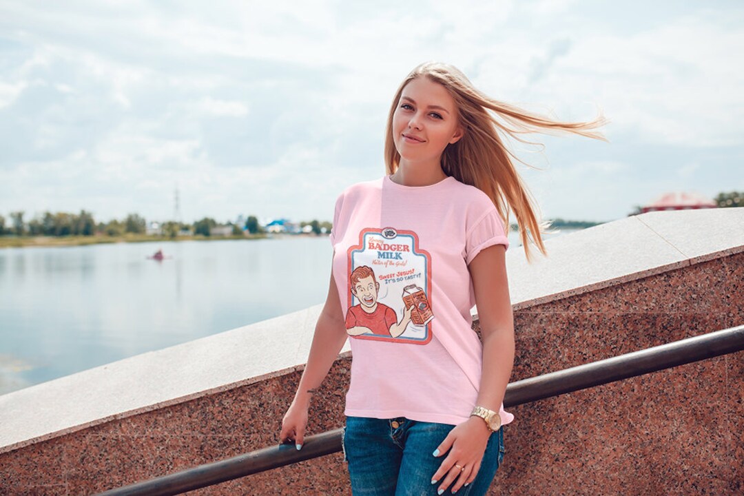 Honey Badger Milk Funny Vintage Style Shirt Unisex - Etsy