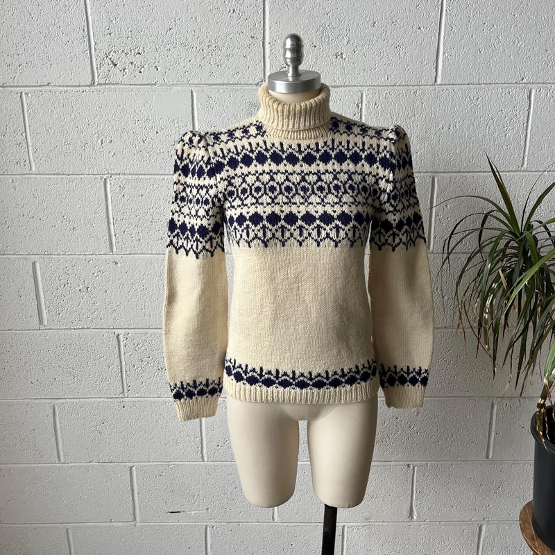 1940s Sweater Navy Blue - Etsy