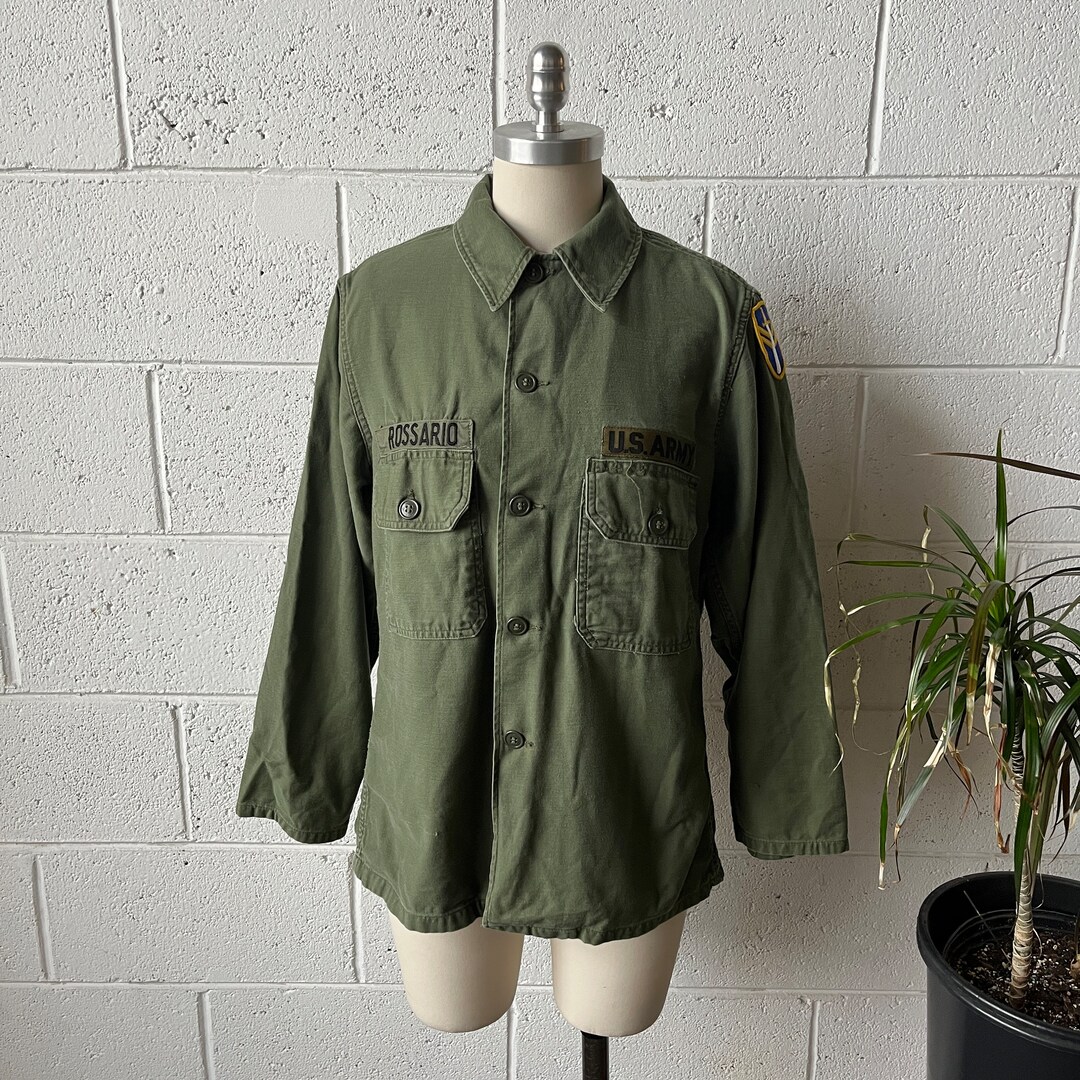 50 Vintage OG-107 Olive Green Sateen Cotton US Army Military Uniform ...