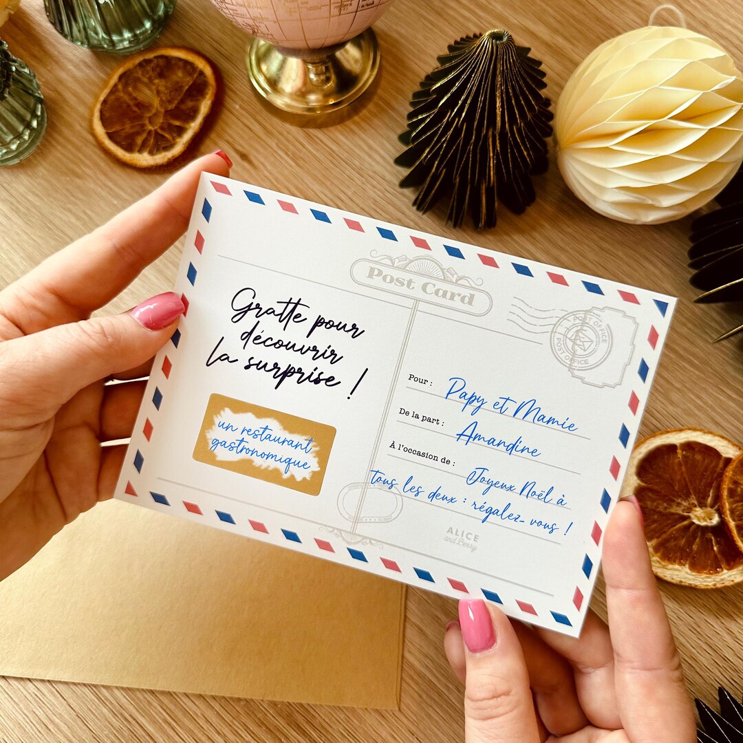 Customizable Gift Scratch Card - Gift Discovery Scratch Card - Surprise ...