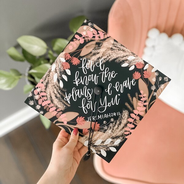 Floral Grad Cap - Etsy