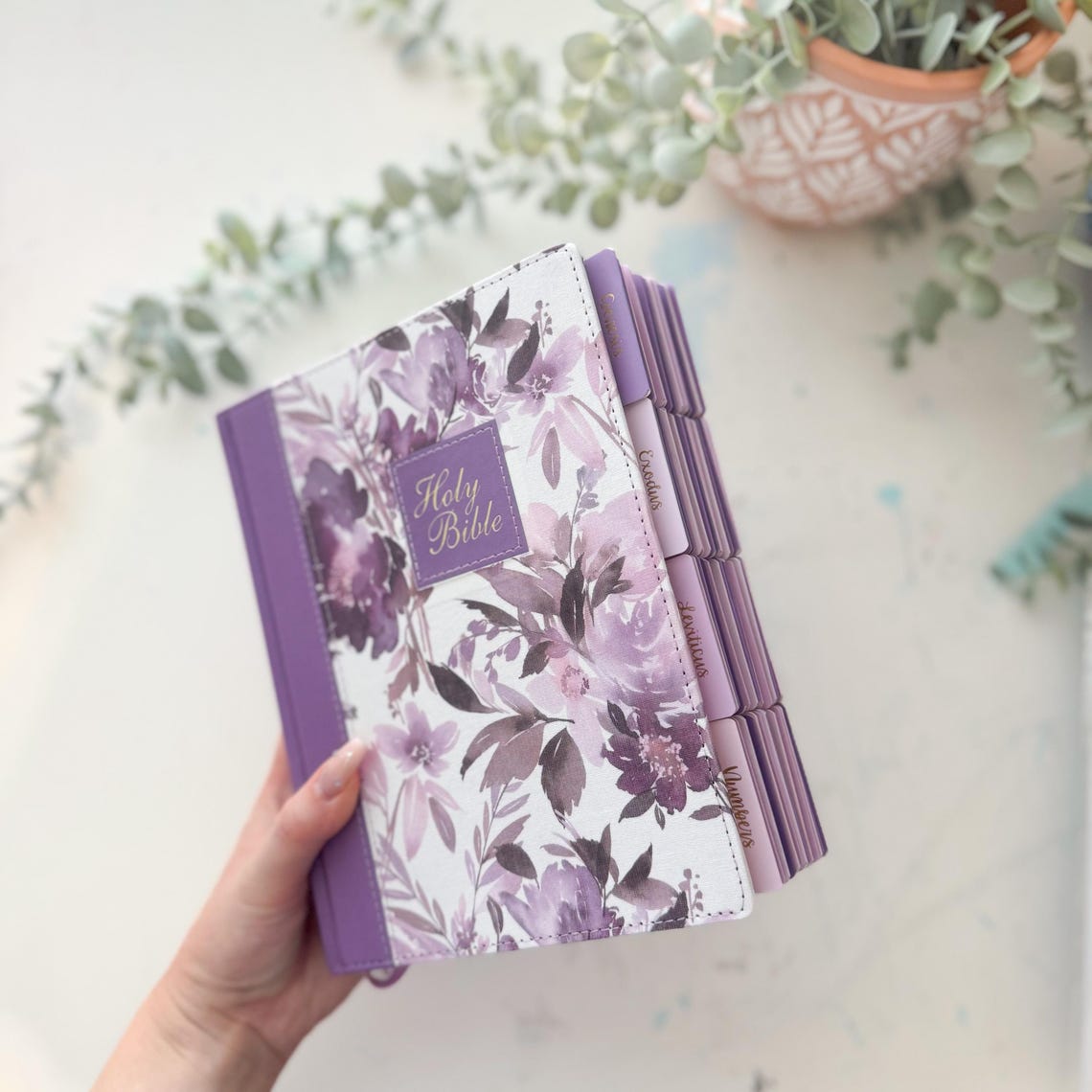 Bible Tabs - Purple Gold Foil 66 Books of the Bible - Etsy
