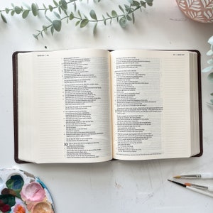 Painted KJV Journaling Bible Leather Ready to Ship - Etsy
