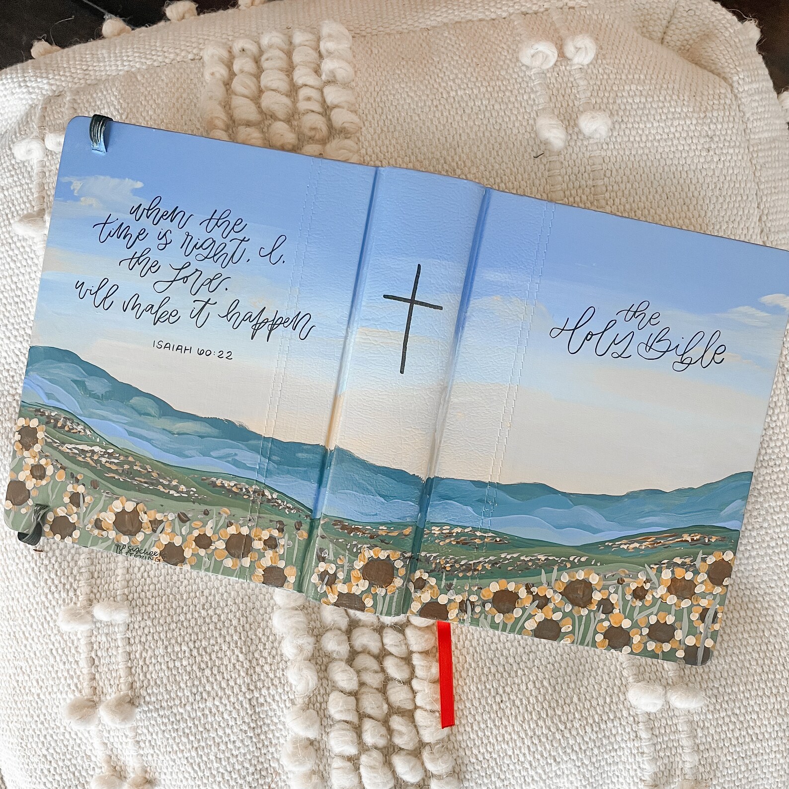 Custom Painted Bible - Etsy