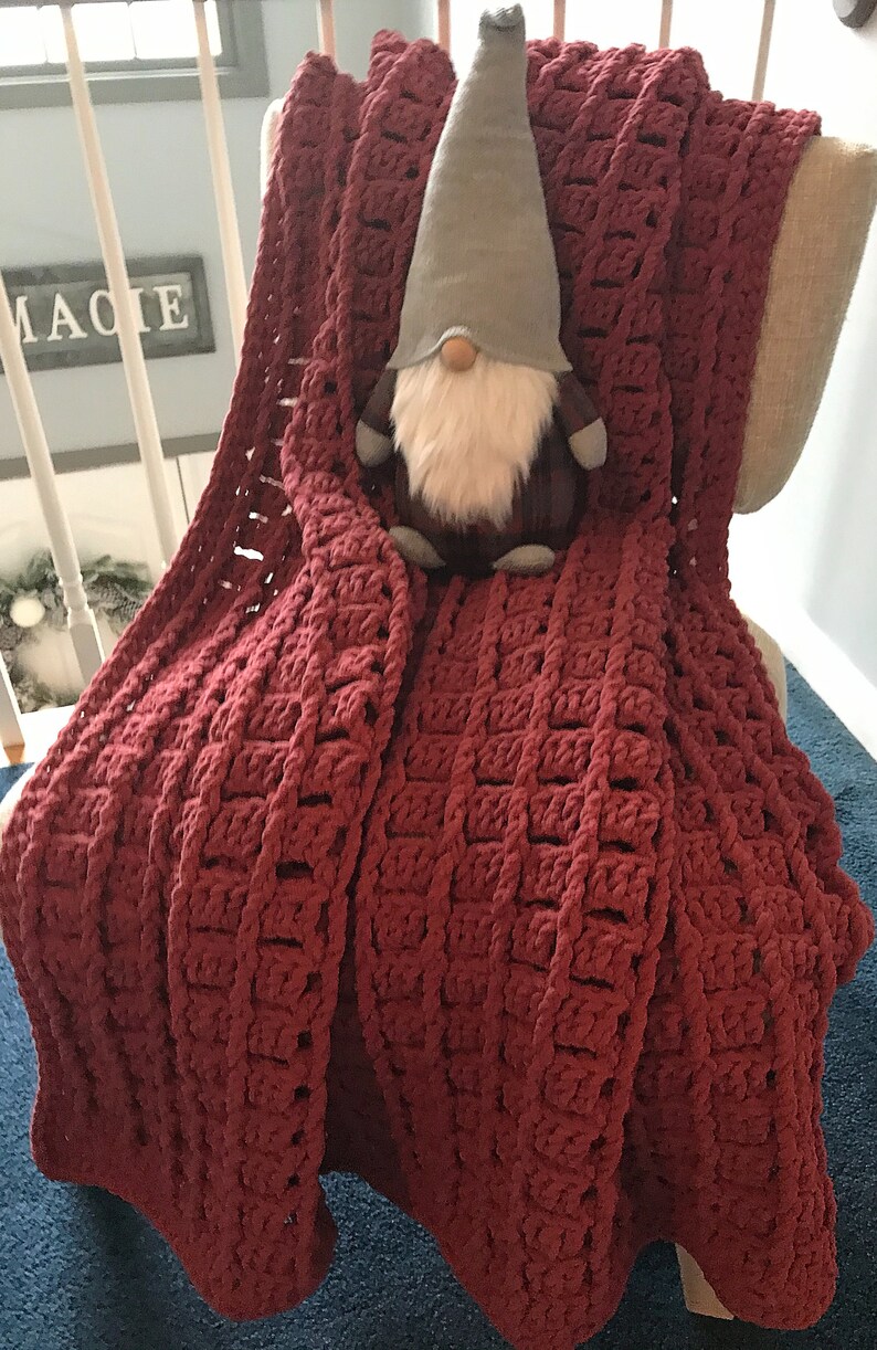 Chunky Throw Blanket Cozy Large Crochet Blanket Afghan - Etsy