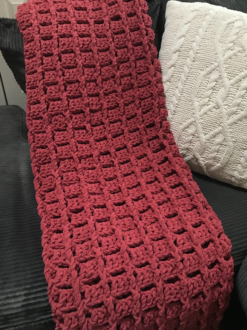 Chunky Throw Blanket Cozy Large Crochet Blanket Afghan - Etsy