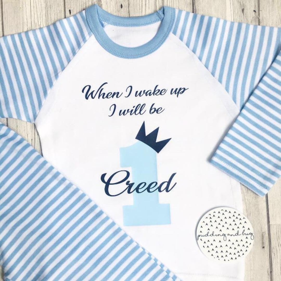 Personalised Birthday Pjs, When I Wake up I Will Be Pyjamas, Baby Boy ...