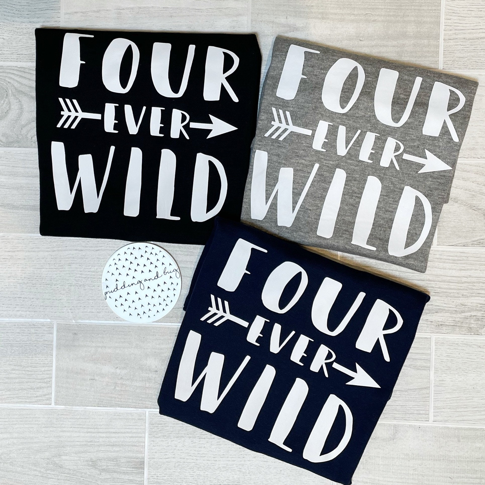 Four Ever Wild Fourth Birthday Tee 4th Birthday Tshirt - Etsy