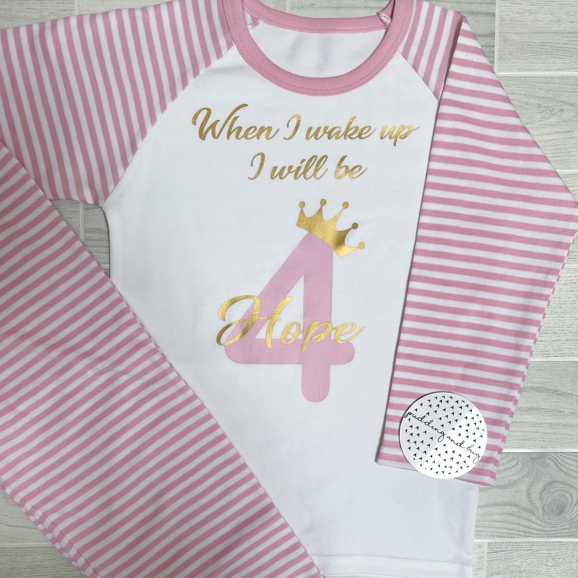 Personalised Birthday Pjs When I Wake up I Will Be Pyjamas - Etsy UK