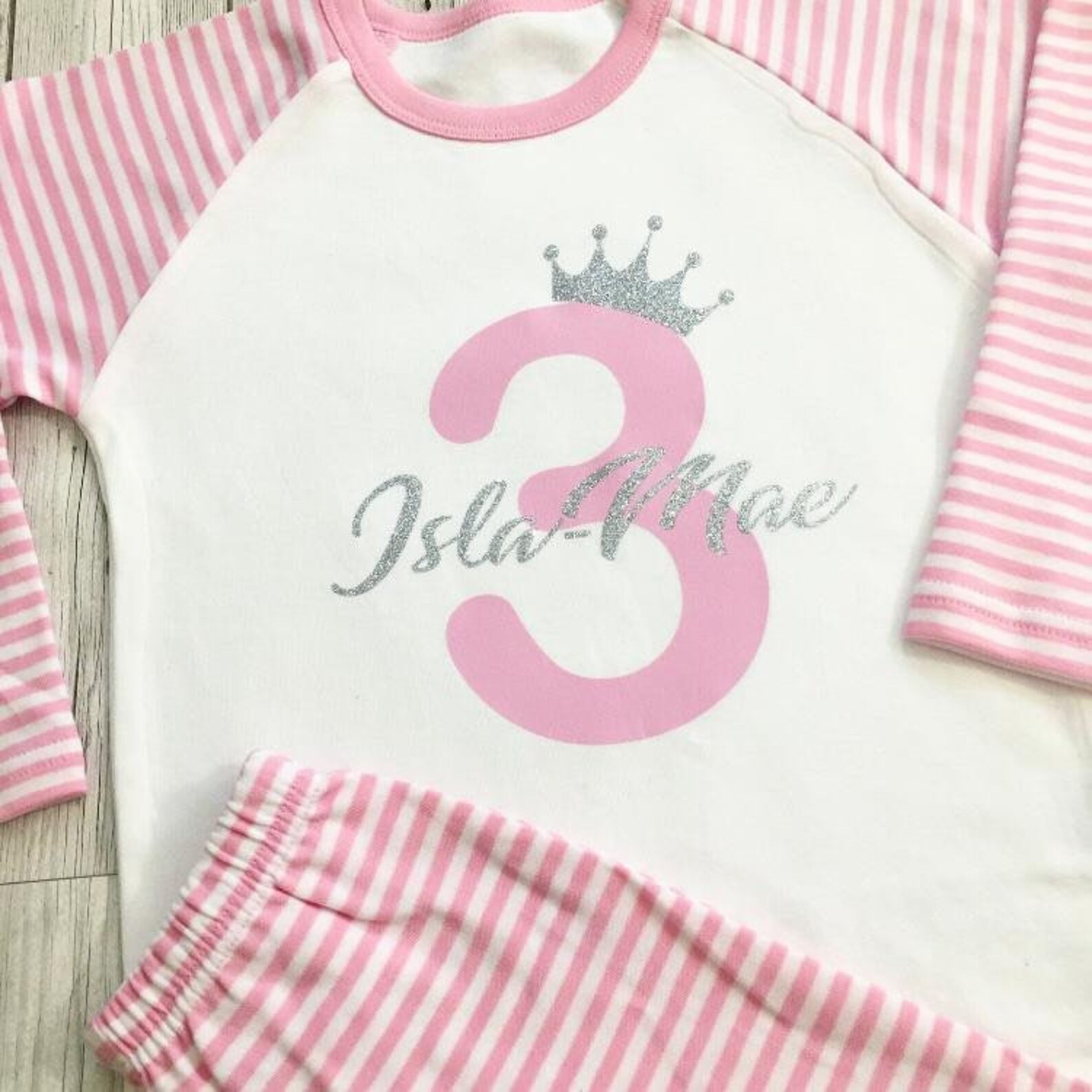 Personalised Birthday Pyjamas 1st 2nd 3rd and 4th Birthday | Etsy