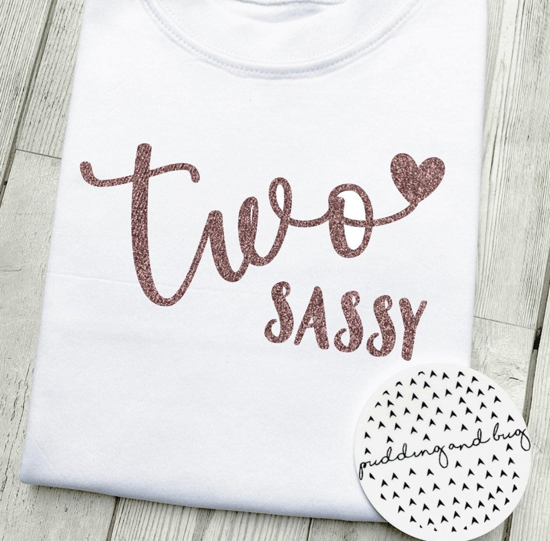 Second Birthday Tshirt, 2nd Birthday, Two Sassy, Girls Tops, Tee, Short ...