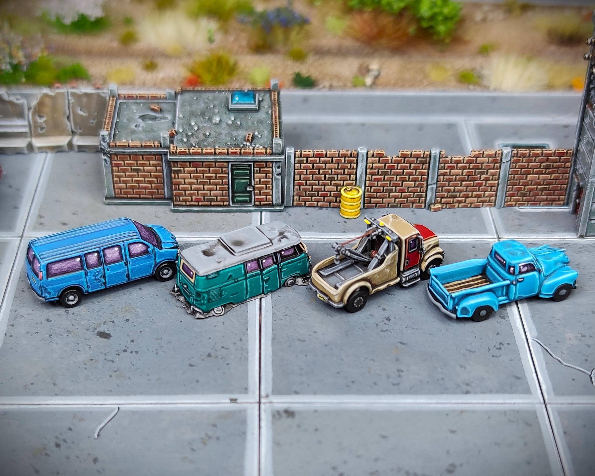 6mm Wrecked Civilian Vehicles Set - (1:265/285) Wargaming Scale Model ...