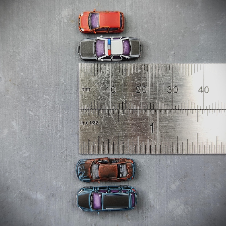 6mm Police Utility Vehicles Set 1 - 1:265 Cars (battletech Micro Armor ...