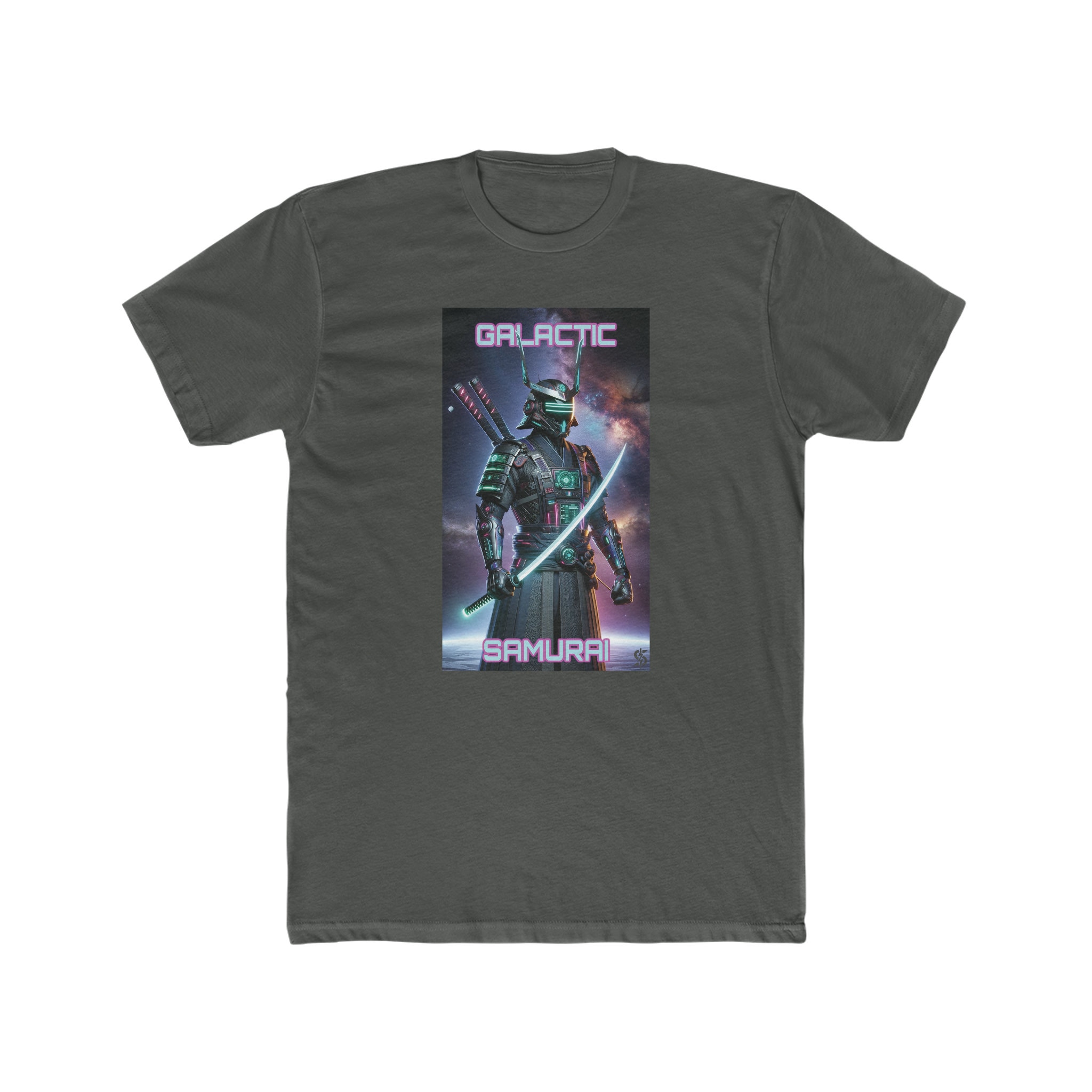 Galactic Samurai Futuristic Warrior Savedge Thredds Premium Cotton Crew ...