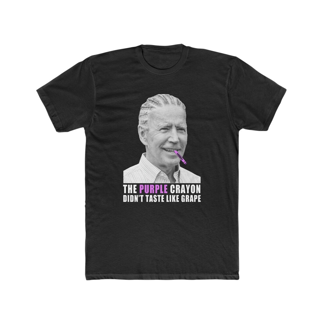 Joe Biden Purple Crayon Meme Shirt: Funny Political Humor Tee - Etsy