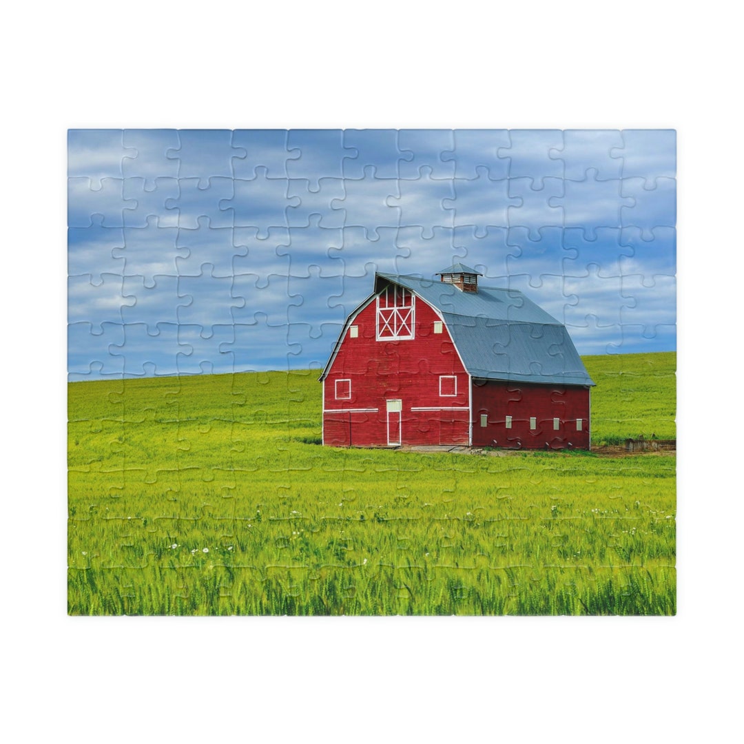 Red Barn on the Palouse. Washington State Puzzle 110, 252, 500, 1014 ...