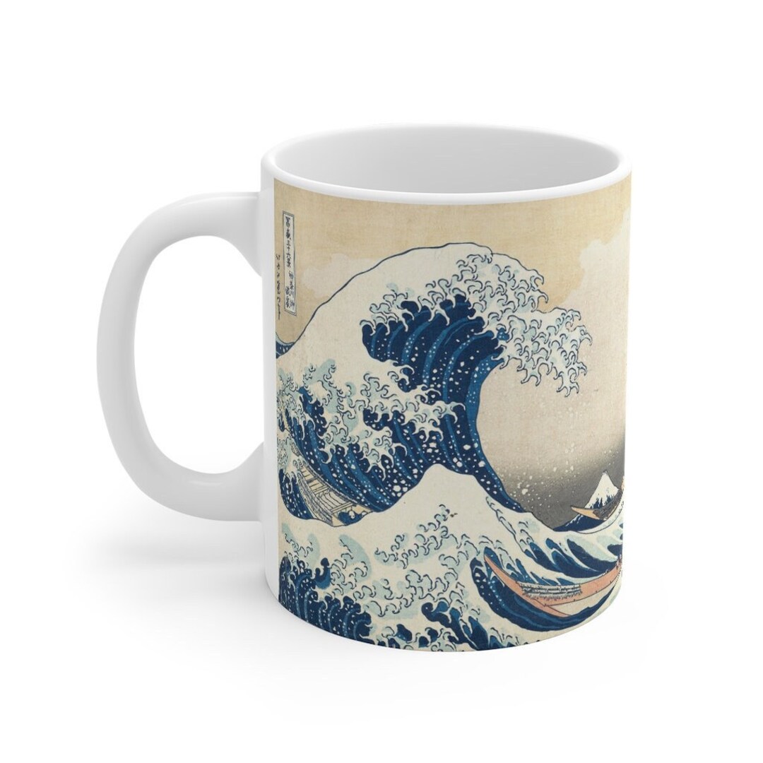 Tsunami Great Wave off Kanagawa by Hokusai Art Coffee Mug - Etsy