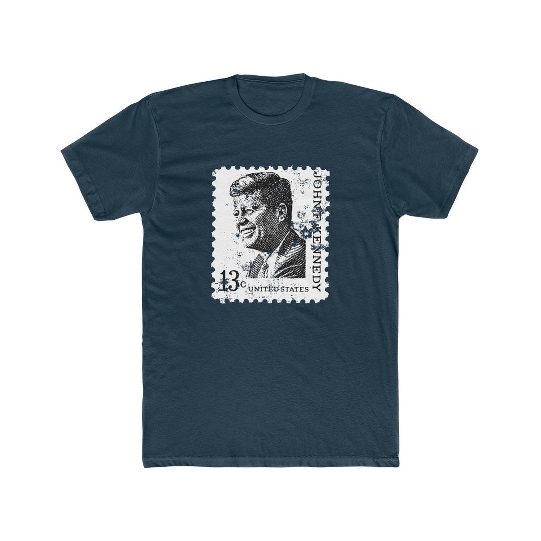 President John F Kennedy Vintage JFK Postage Stamp Distressed Premium ...