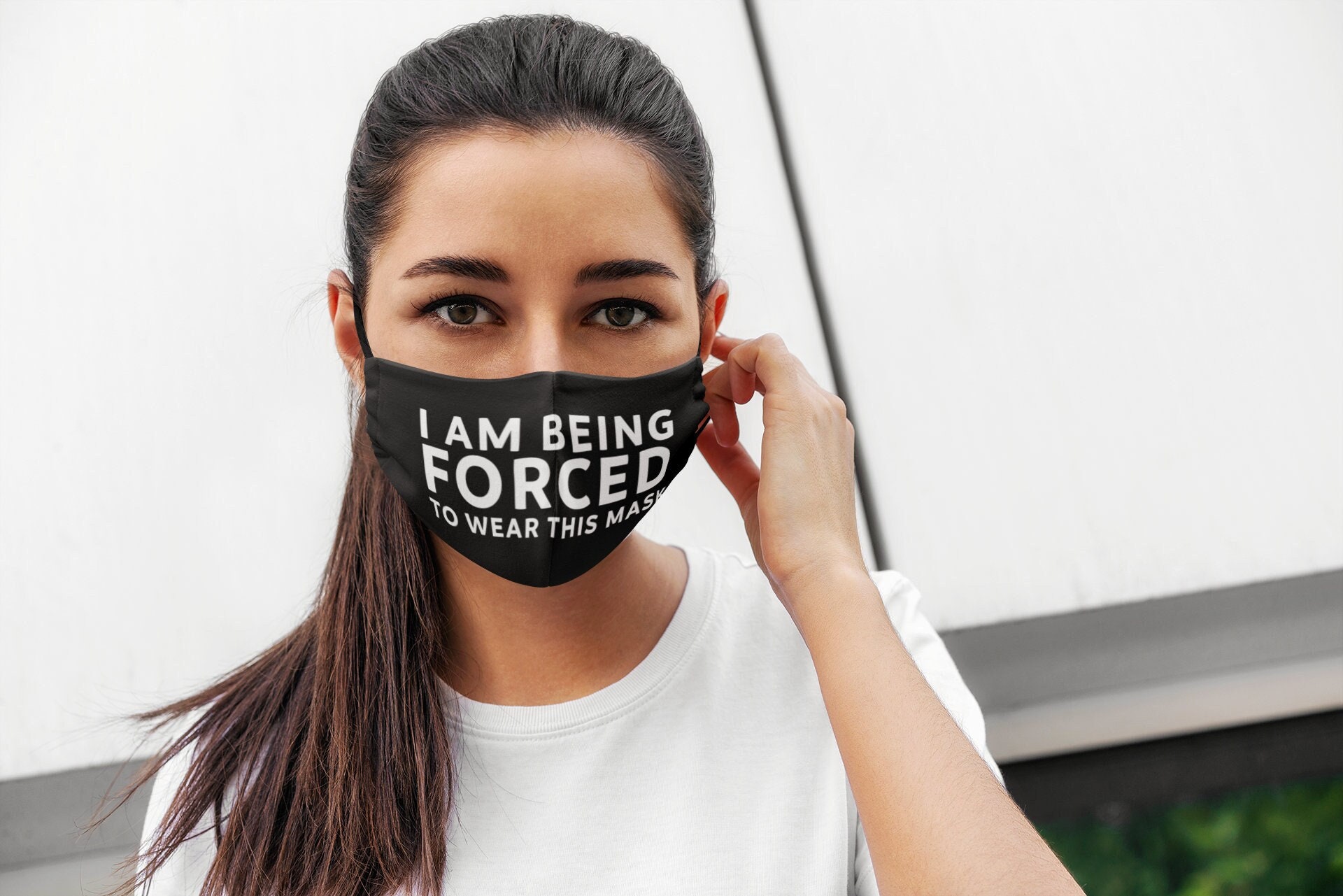 I Am Being Forced to Wear This Mask Fabric Face Mask - Etsy