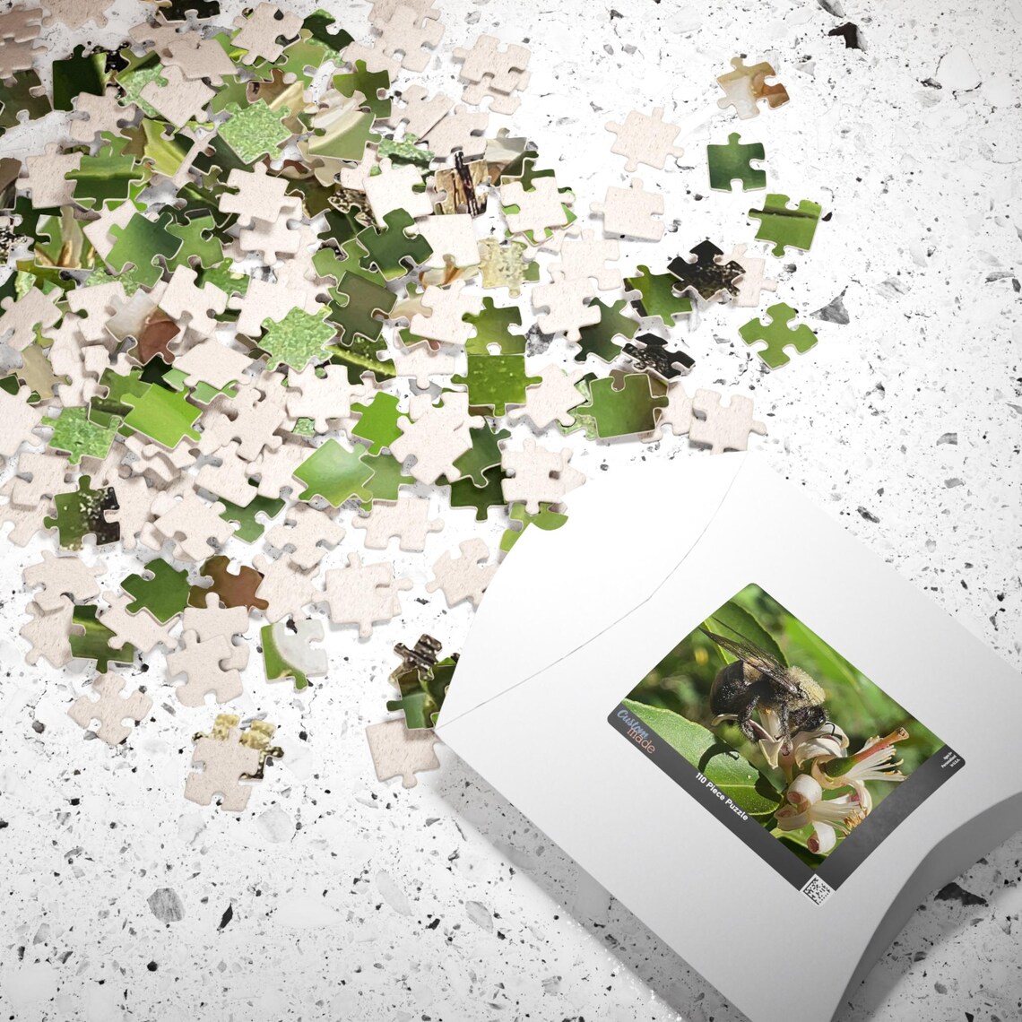 Bumble Bee Pollinating Lemon Blossom - Natural Pollinator Jigsaw Puzzle ...