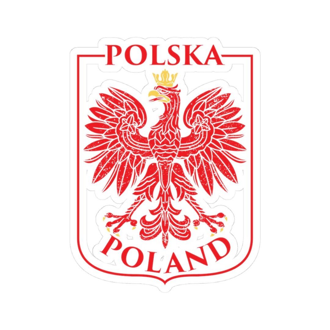 Poland Eagle Sticker: Glossy Vinyl Decal for Laptop, Water Bottle - Etsy