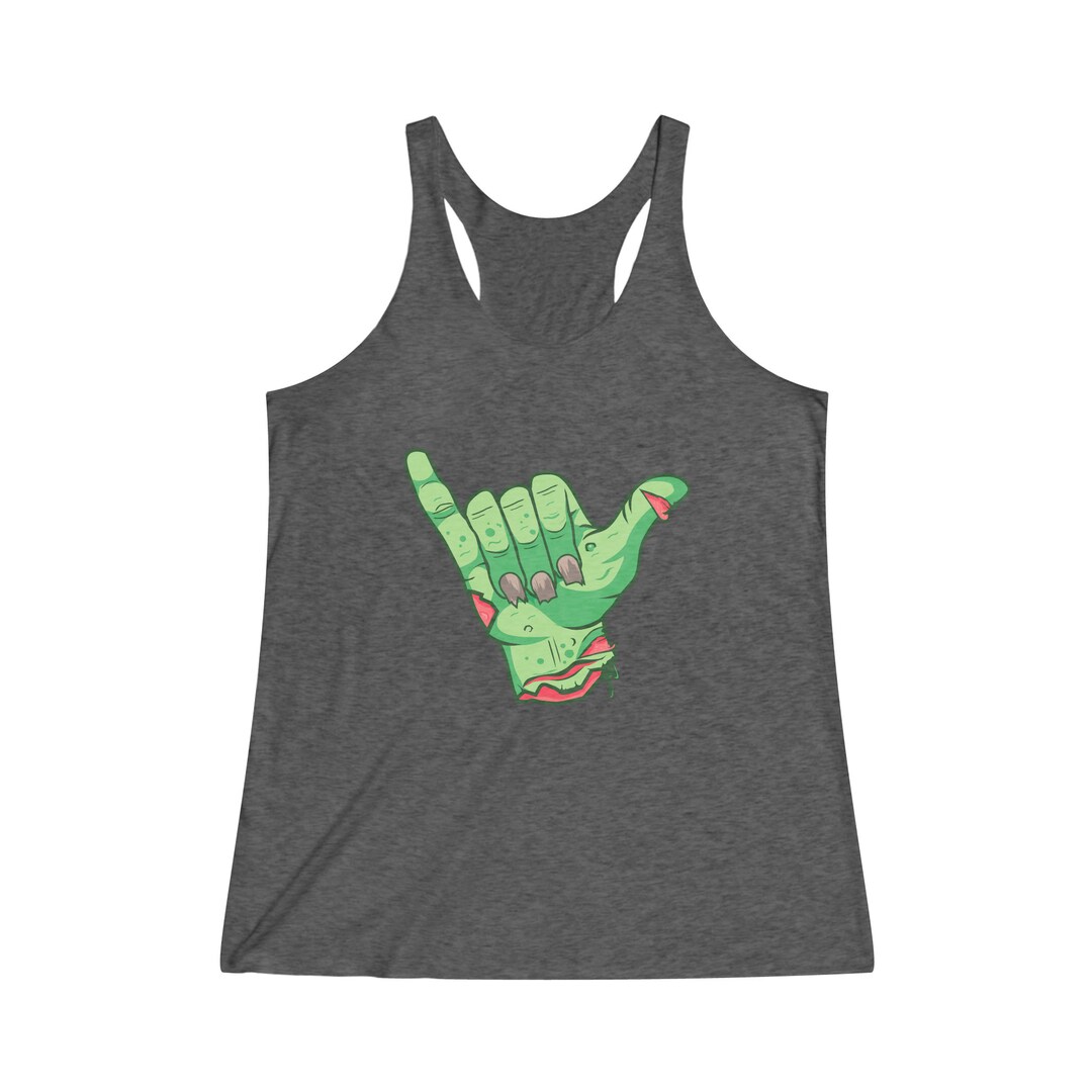 Shakah Brah Hang Loose Undead Zombie Hand Halloween Women's Tri-blend ...