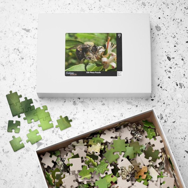 Bumble Bee Pollinating Lemon Blossom - Natural Pollinator Jigsaw Puzzle ...