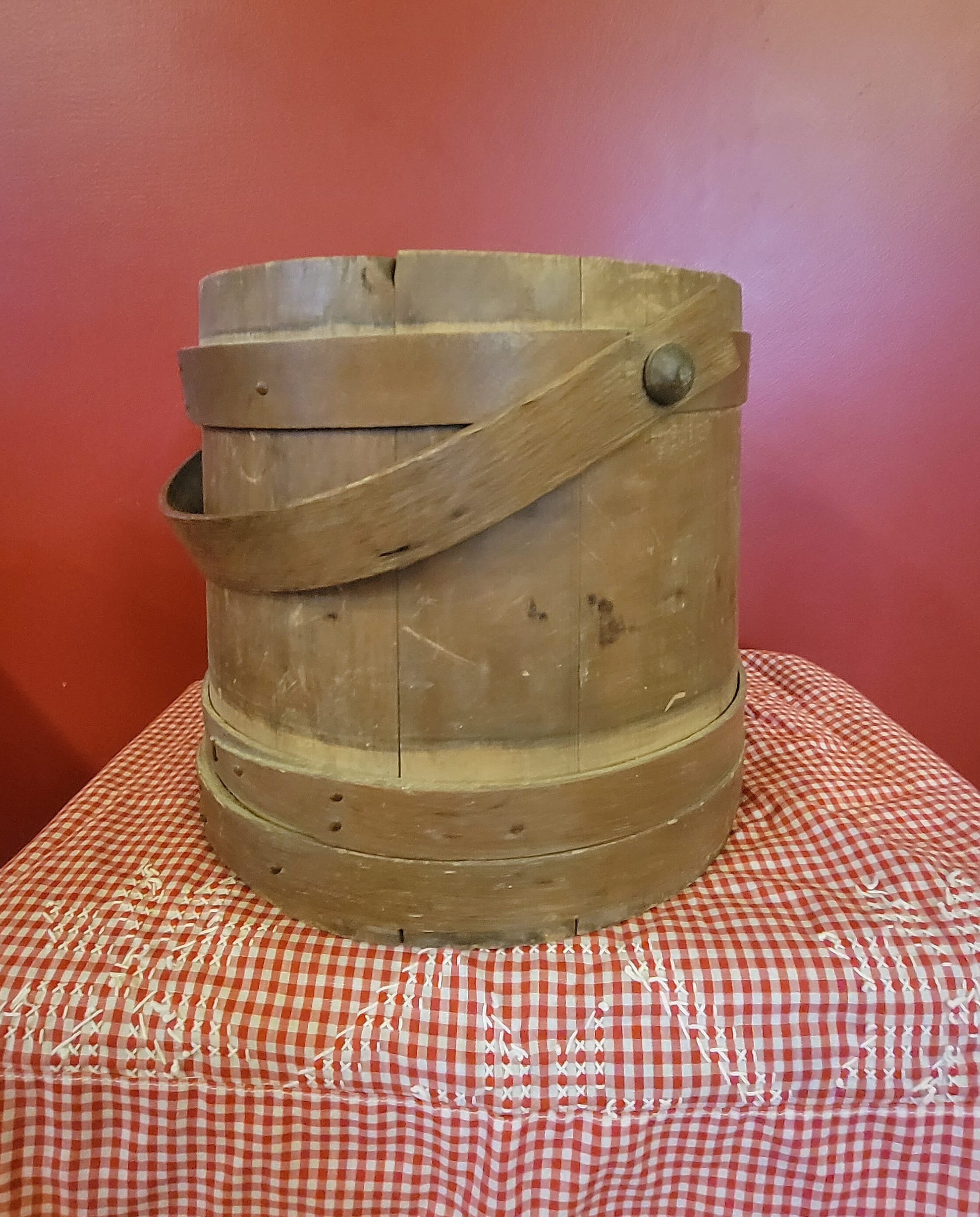 Treenware Firkin Wooden Sugar Bucket~last Half 20th Cen. - Etsy