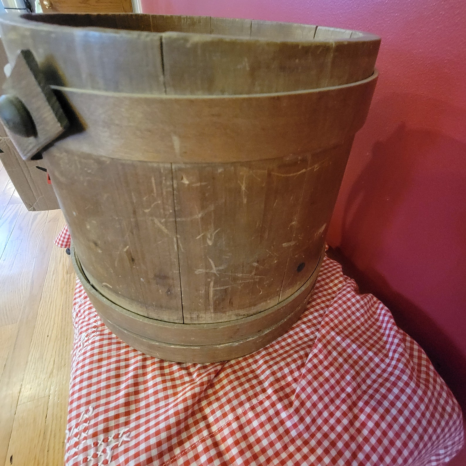 Treenware Firkin Wooden Sugar Bucket~last Half 20th Cen. - Etsy