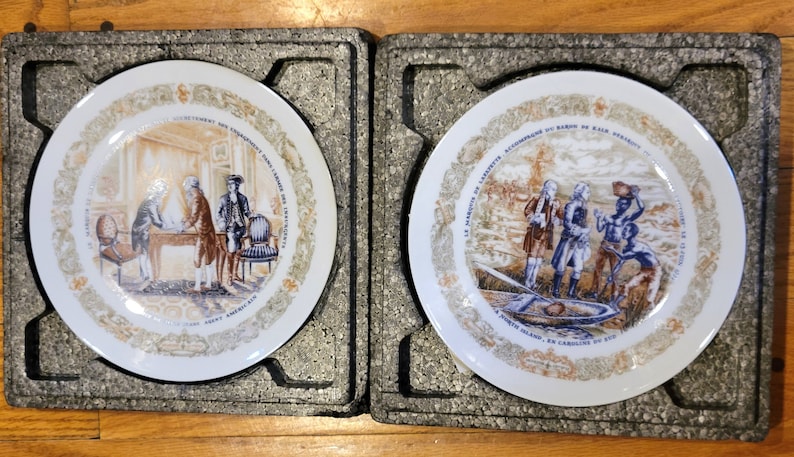 Lafayette Legacy Collection Collector Plates #1 and #2. Mint Condition ...