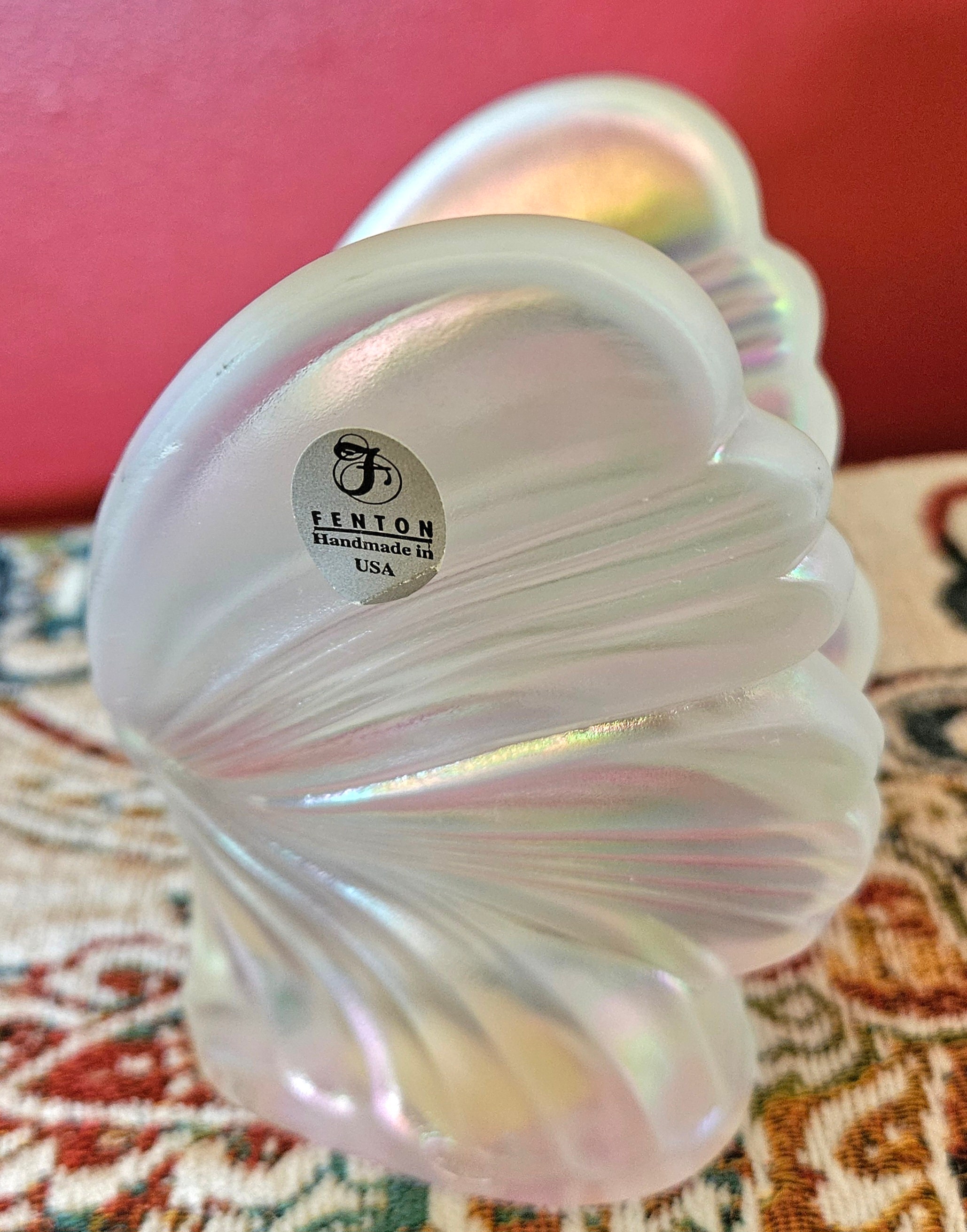 Beautiful Fenton Iridescent Butterfly Figurine Paperweight - Etsy