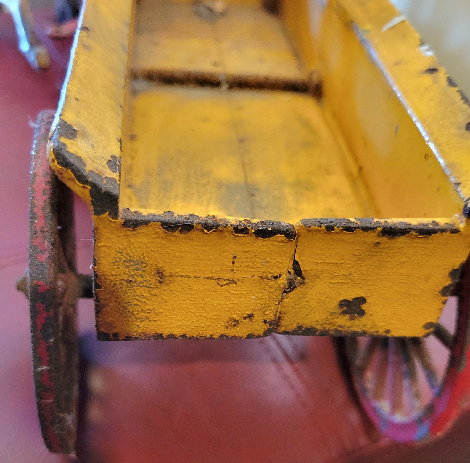 Dent Early 1900's 2 Horse Cast Iron Transfer Wagon With Driver Antique ...