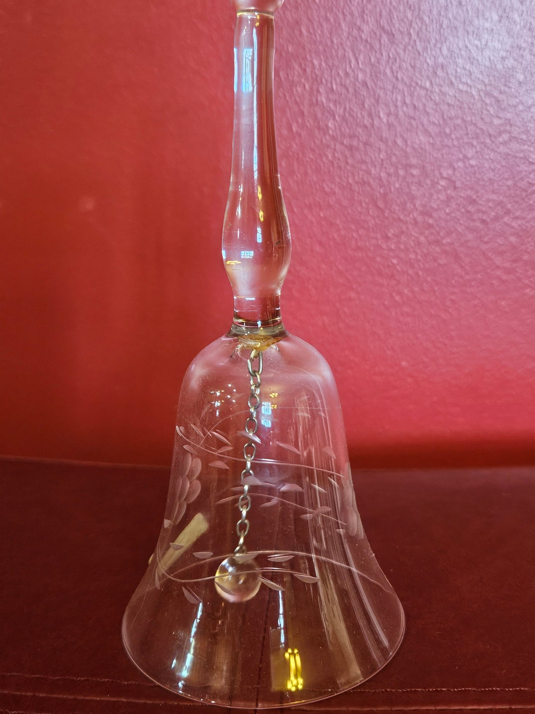 Collectible Vintage Davis Hand Cut Glass Bell - Etsy