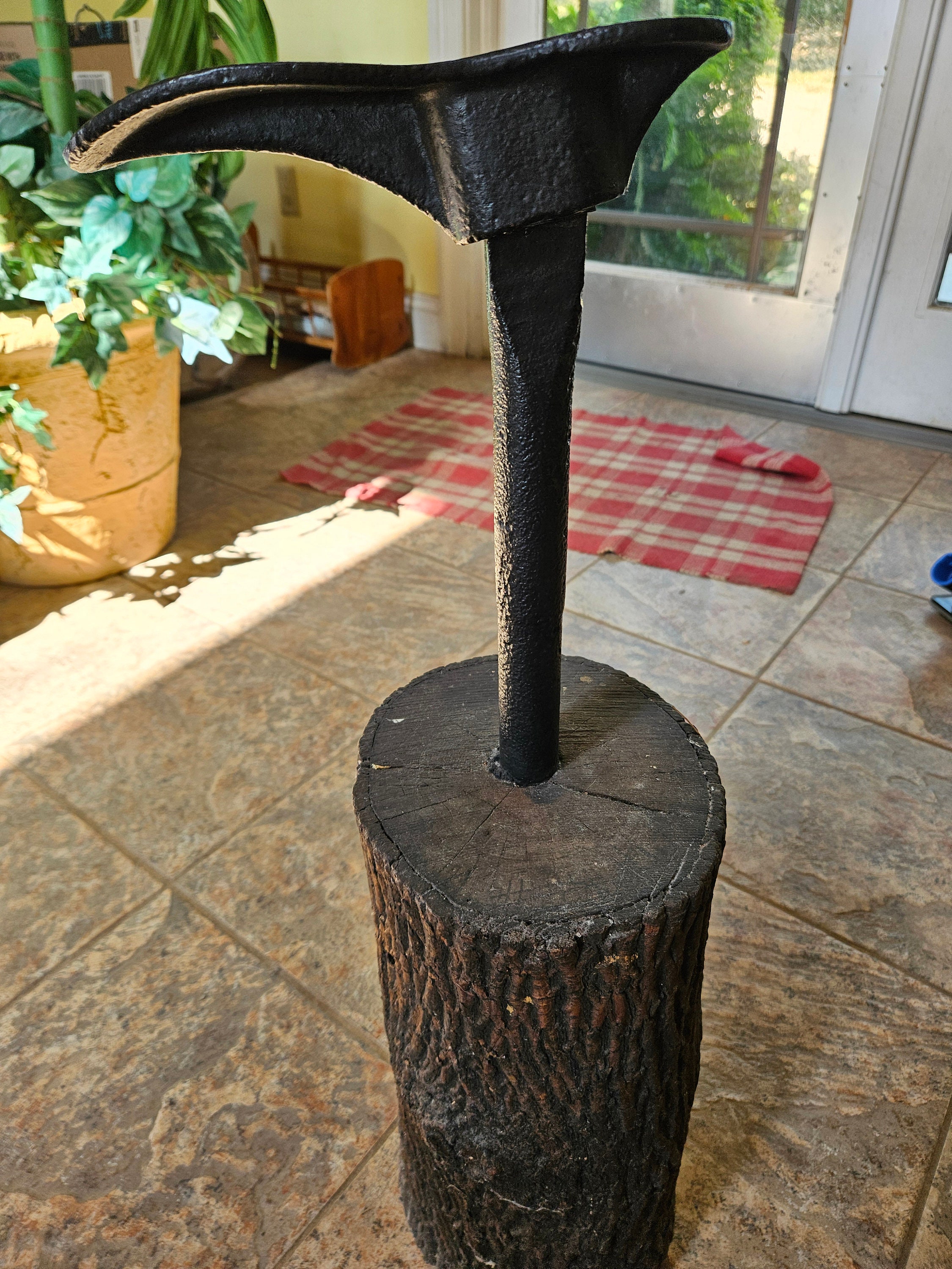 Antique Cast Iron Cobblers Shoe Anvil Stand Mounted on Wood Block - Etsy