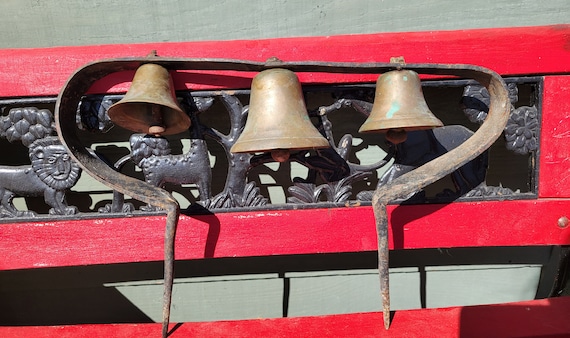 Antique Horse Sleigh Carriage Bells UNIQUE Beautiful Set - Etsy