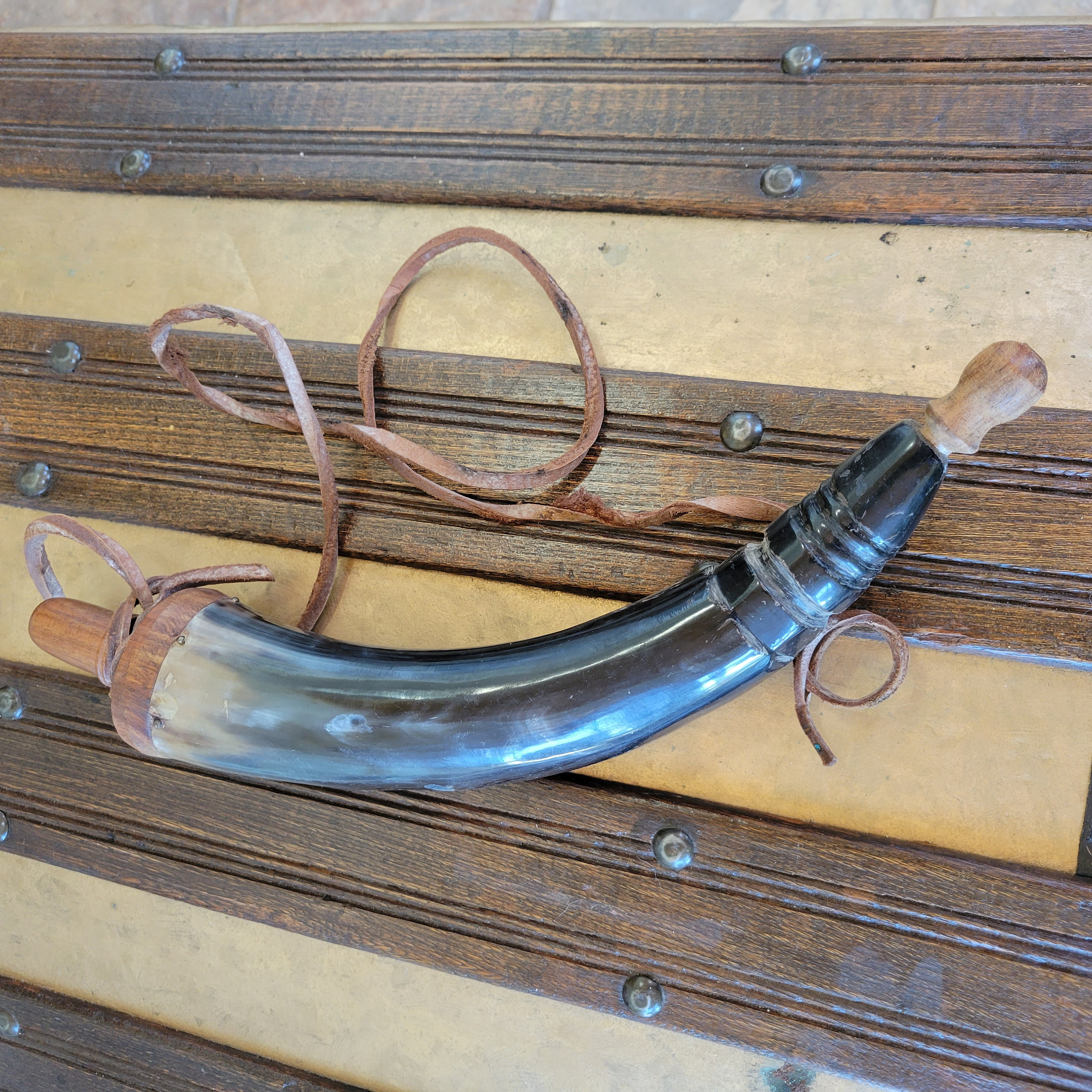 Vintage Powder Horn Black Powder Horn Collectible - Etsy