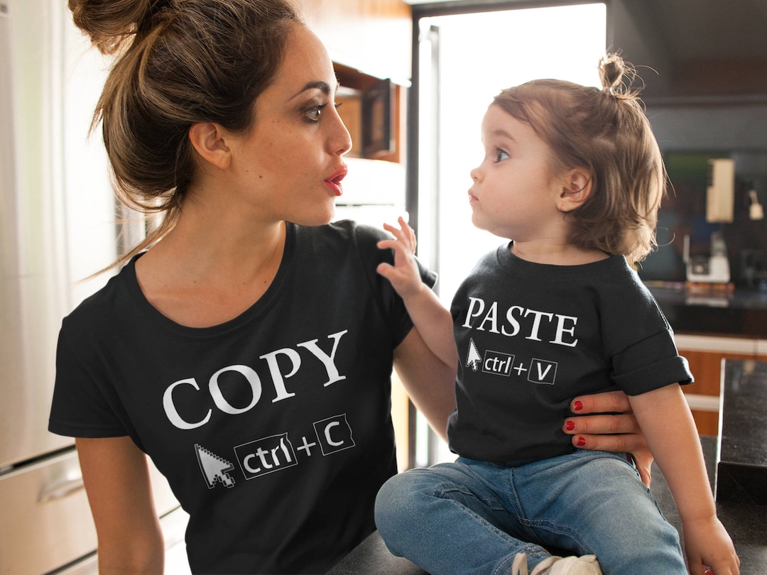 Copy & Paste: Cute Father and Son/ Mother and Daughter Matching T ...
