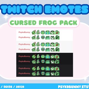 Funny Meme Frog Emote PACK Chibi & Troll - Twitch, Discord, Youtube ...