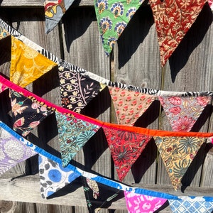 Colorful, Cotton, Boho Bunting, Flags, Pennant Banners Garland for ...